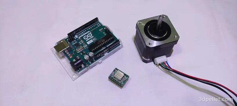 Control a stepper motor with A4988 controller and Arduino - 3D Pellet